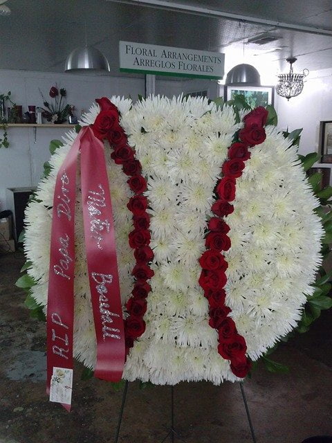 Baseball Flower Arrangement For Funeral | Best Flower Site
